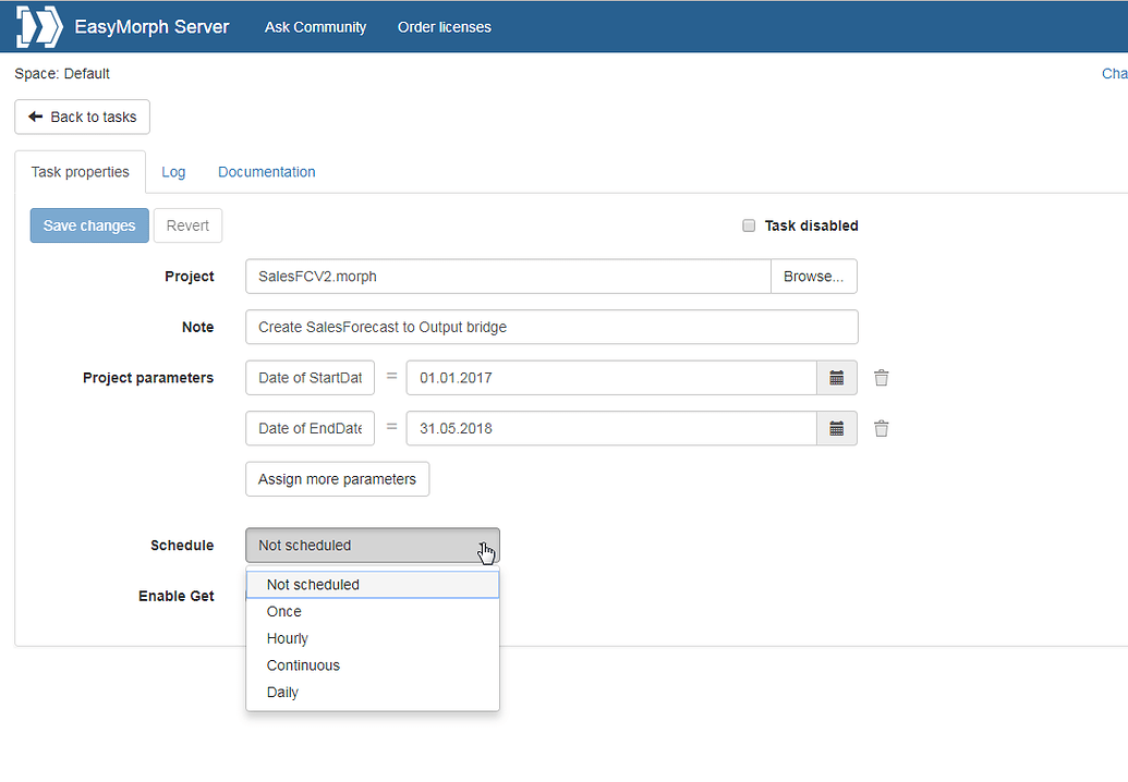 How to schedule my data load to be a monthly one? - EasyMorph Community - Data preparation ...
