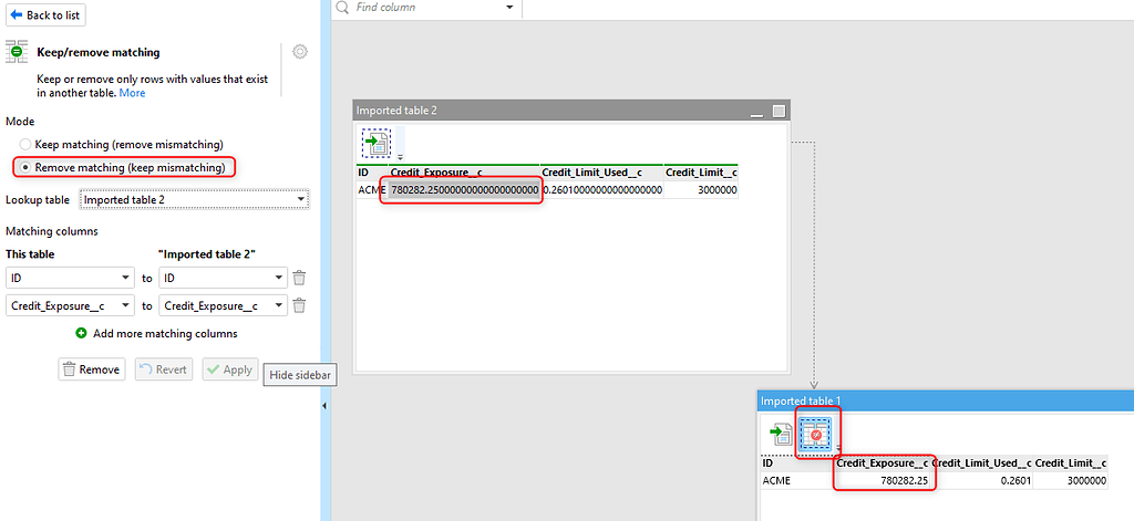 Trouble comparing database decimal value against numbers from csv - Support - EasyMorph ...