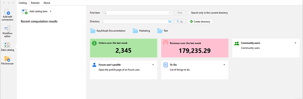 💡 Data Catalog And Roadmap In 2023 New Pricing New Features Easymorph Community Data 