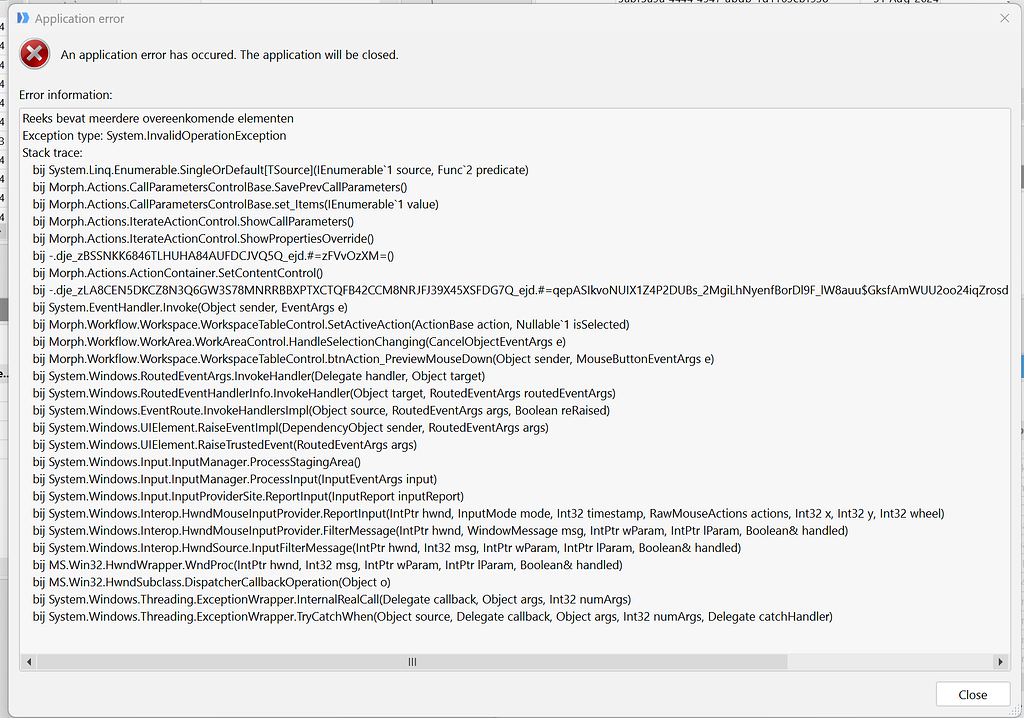 Error in Easymorph when running 'Iterate' - Support - EasyMorph Community - Data preparation ...