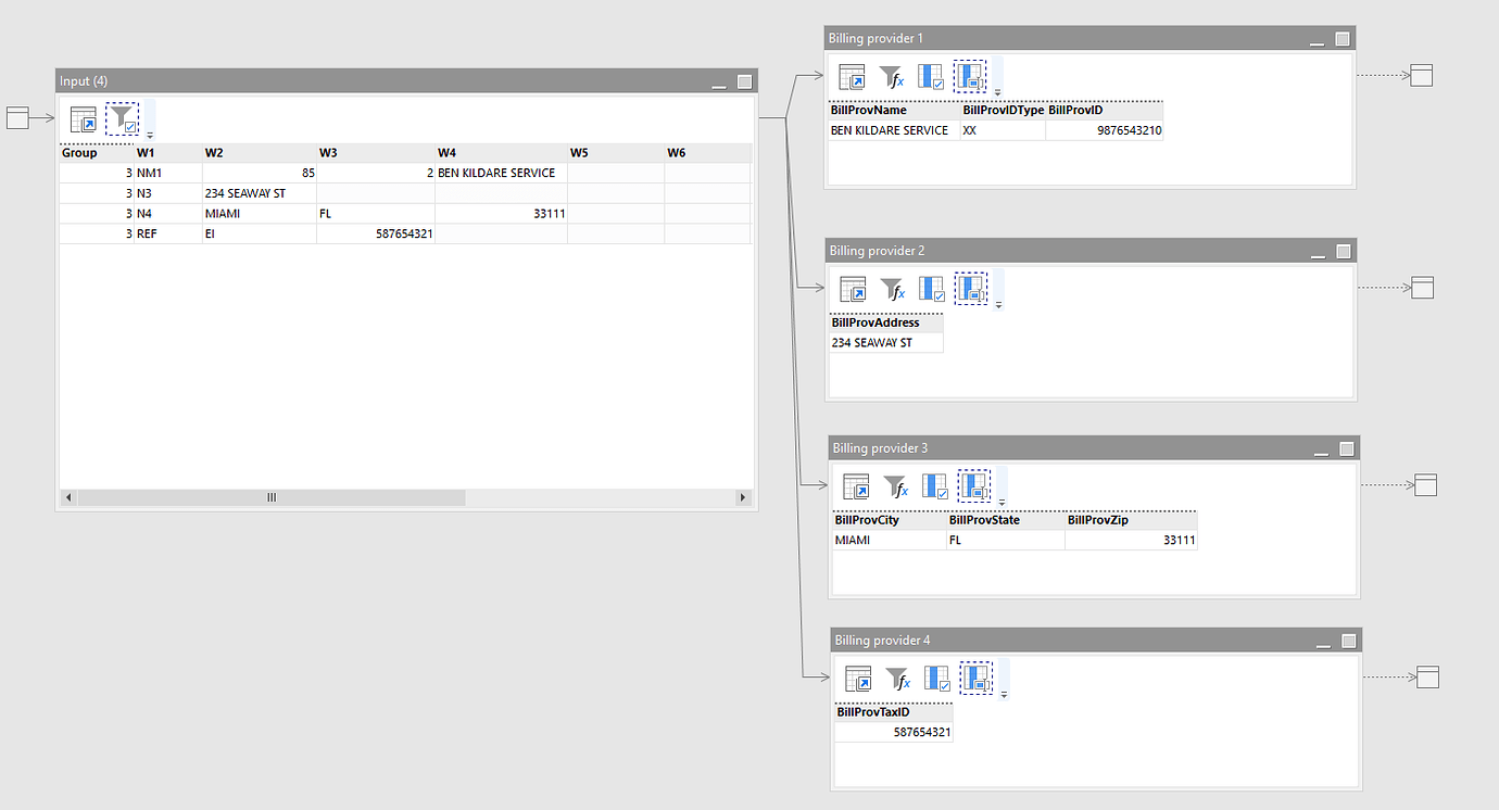 How To Parse Edi File Eg X12 Transaction Set 837 Easymorph Community Data Preparation
