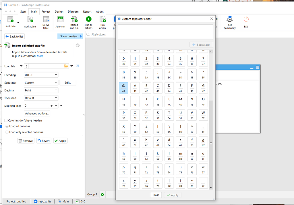 Custom separator delimited file [DONE] - Feature requests - EasyMorph Community - Data ...