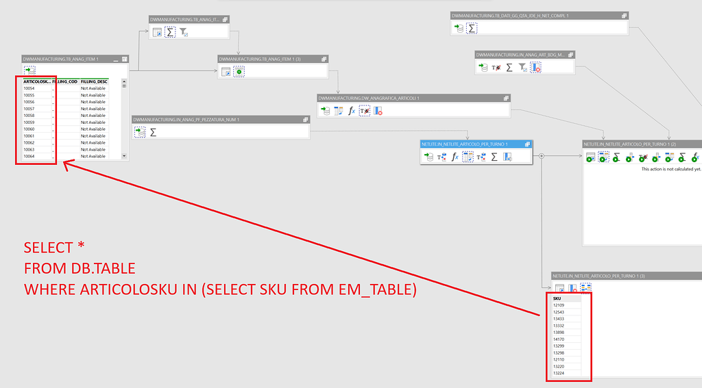 Dynamic Import From Database Using Easymorph Tables Server