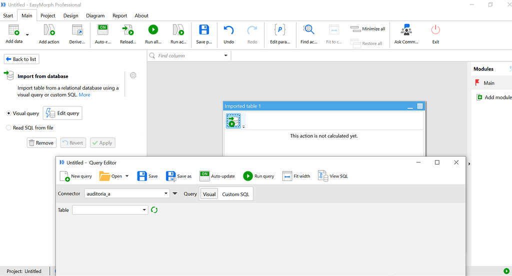 Import A Full Database Schema Easymorph Community Data Preparation Professionals And Enthusiasts 