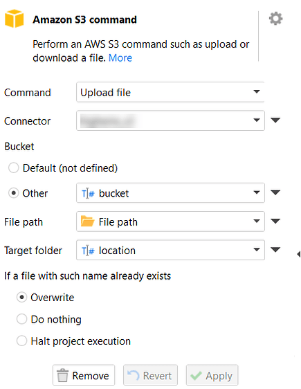 Amazon S3 Command Error Upload File Object Reference Not Set To An Instance Of An Object