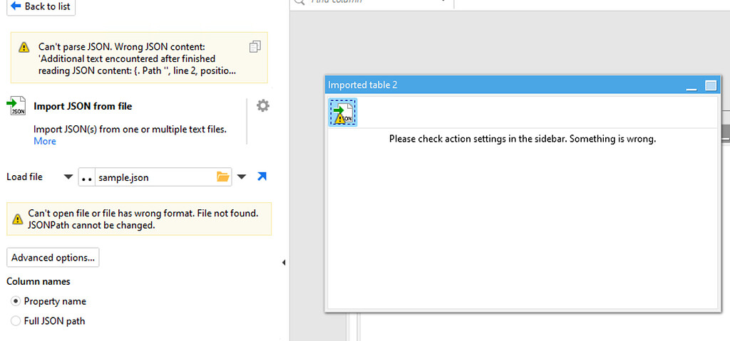 Problem importing JSON file - EasyMorph Community - Data preparation professionals and enthusiasts