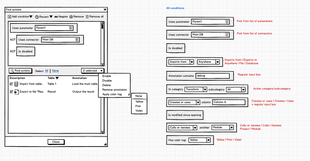 💡 Announcement: New dialog "Find actions" - EasyMorph Community - Data ...