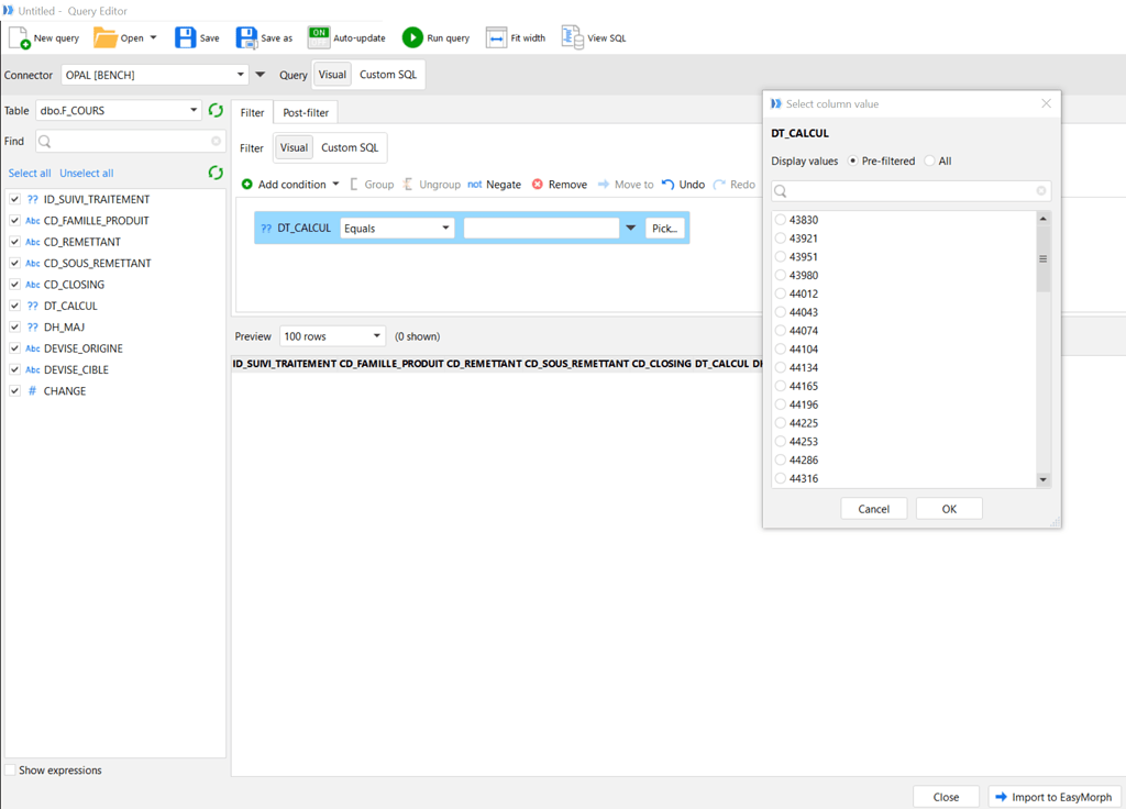 Sybase Odbc Driver Issue With Datetime Fields Easymorph Community Data Preparation