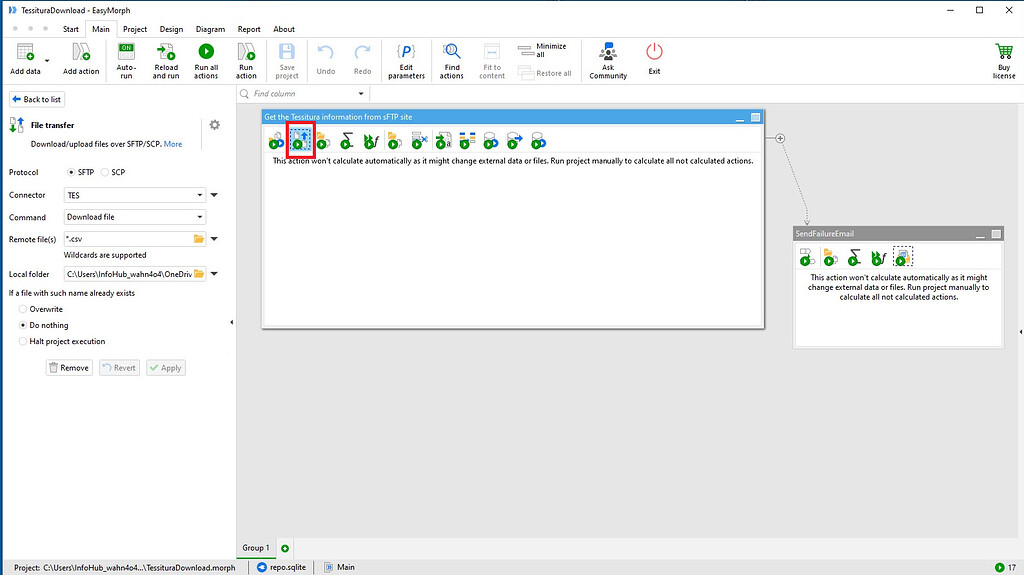 SFTP File Download problem - Support - EasyMorph Community - Data preparation professionals and ...