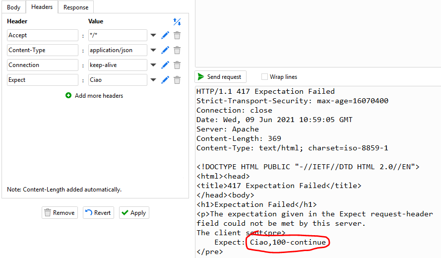Issue With Web Re Expect 100 continue In Header EasyMorph