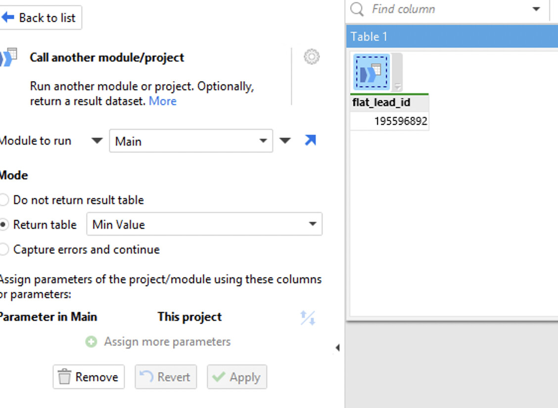 Using A Min Value From A Dataset As A Parameter EasyMorph Community