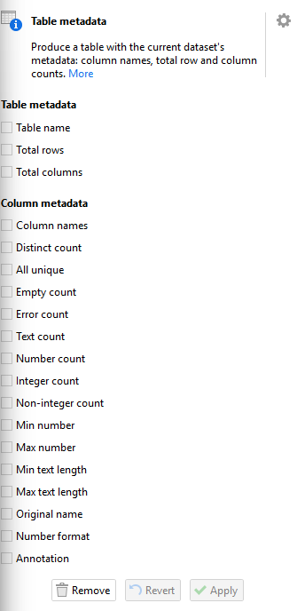 CSViewer export MetaData table view - Feature requests - EasyMorph ...